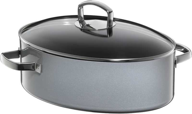 WMF Fusiontec Mineral roaster with glass lid, oval, 36 cm ...